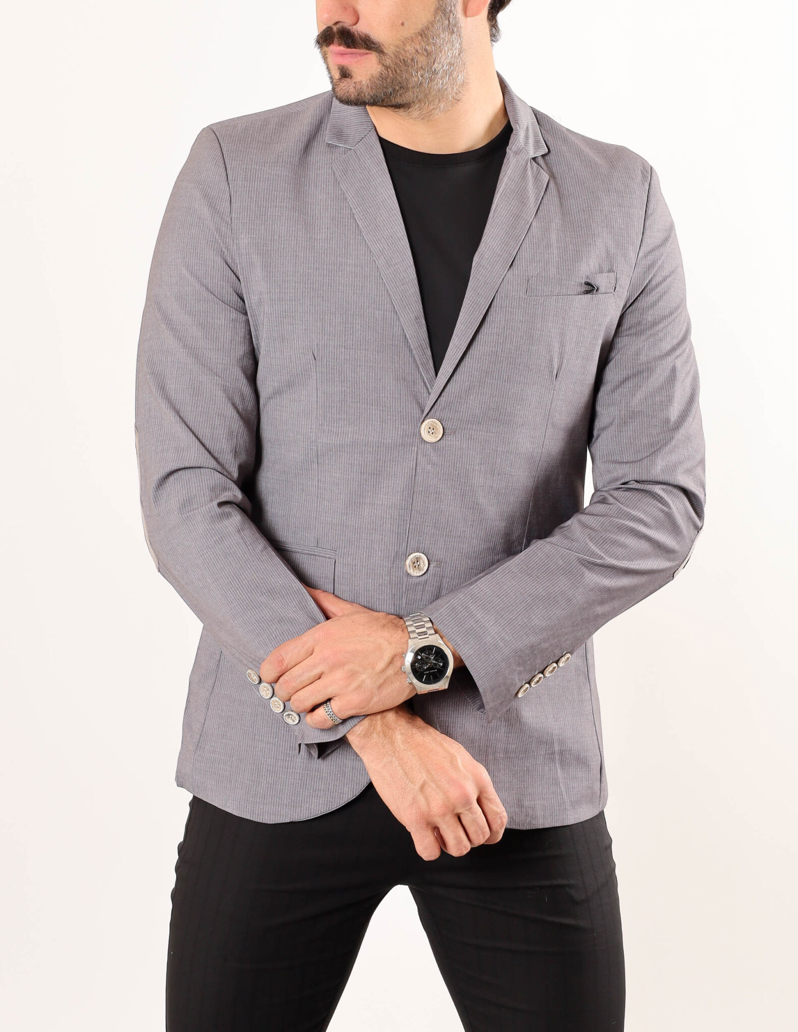 SACO DE VESTIR TEXTURA LINEAS – Bratto
